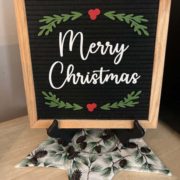 Mistletoe Letter Board Icons| Christmas Wreath| Mistletoe Wreath ...