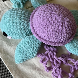 Crochet Turtle Pattern 2 Sizes regular and Jumbo PDF Download Beginner ...
