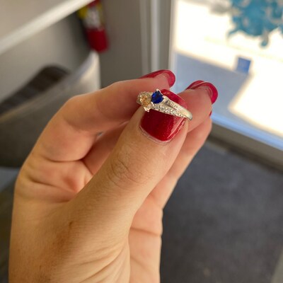 Birth Flower Name Ring, 925 Sterling Silver Custom Birth Month Ring ...