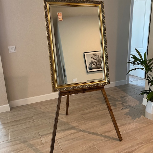 Wooden Easel - Wedding Sign Stand - Floor Easel for Welcome Sign ...