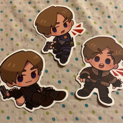Leon Kennedy Resident Evil 3 Matte Vinyl Stickers - Etsy