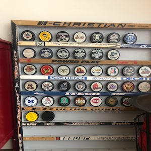 Hockey Puck Display holds 64 Pucks - Etsy