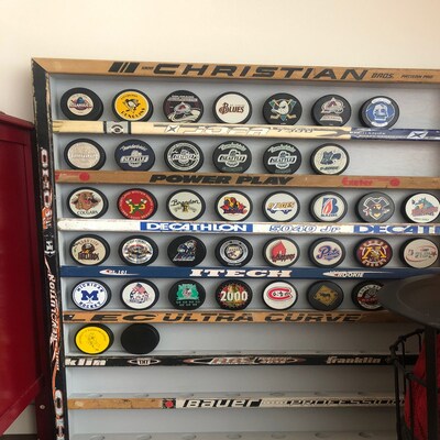 Hockey Puck Display holds 64 Pucks - Etsy