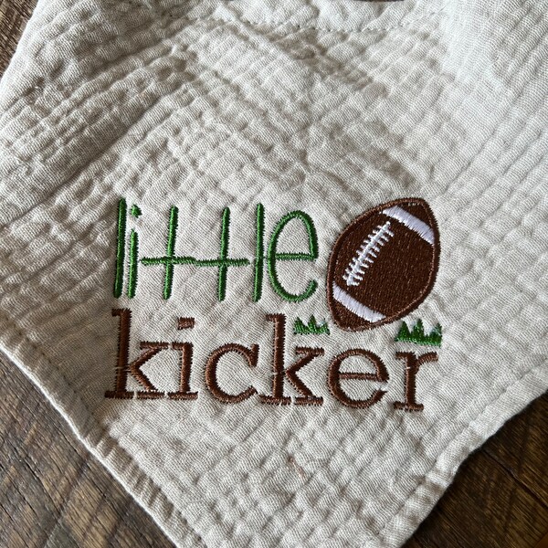 Little Kicker Football Filled Machine Embroidery Digitized Design ...