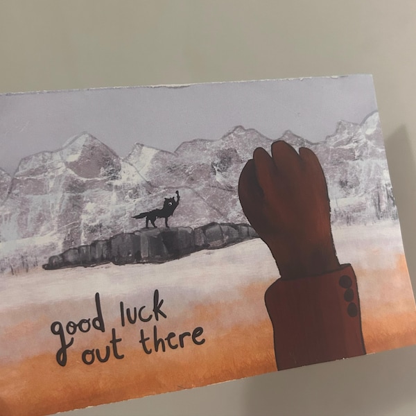 Good Luck Out There Fantastic Mr Fox Wolf Fist of Solidarity Sticker - Etsy