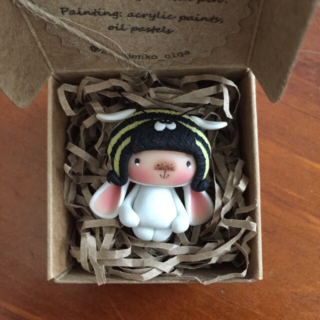 FunnyBunnyBrooch | Etsy