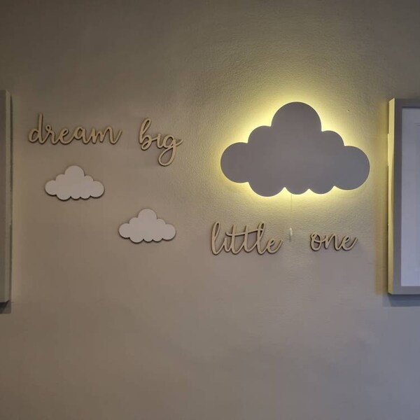 Dream Big Little One Sign - Nursery Decor - Sign for Nursery - Wall Art ...