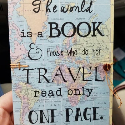 Personalized Adventure Book With Choice of Map and Travel Quote - Etsy