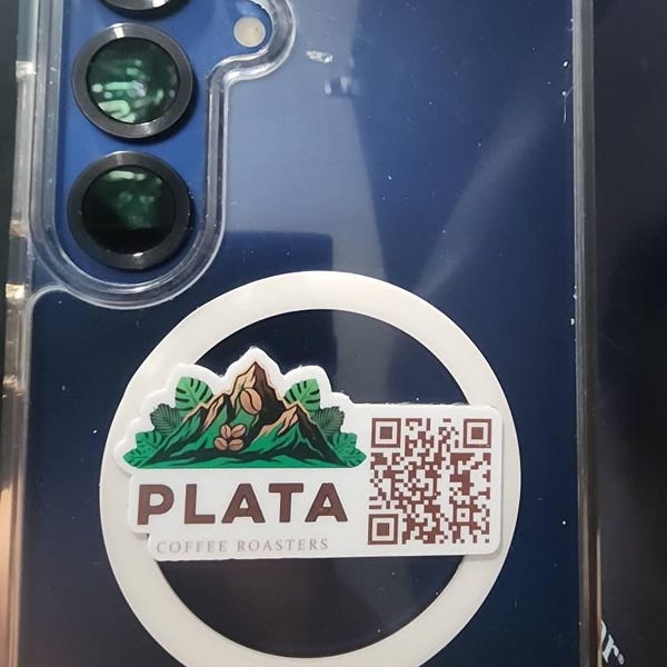 Custom Vinyl Die Cut QR Code Sticker, Custom Logo Sticker, Personalized ...