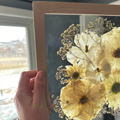 11x14 Custom Floral Shadow Box Wedding Flower Shadow Box Funeral ...