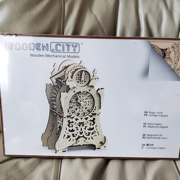 Puzzle 3D Wooden "magic Clock" DIY Wooden Model Kits - Creative Wooden ...