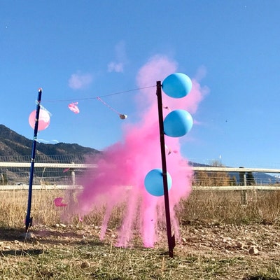 XL Hanging Target With Powder And/or Confetti Pink Blue Purple Green ...