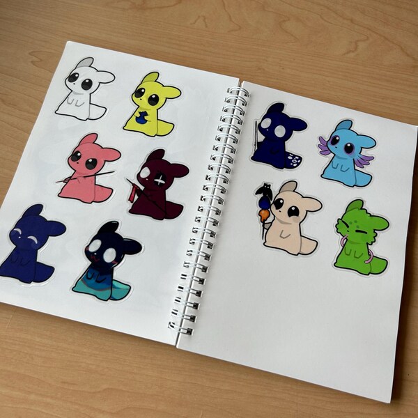 Unused Sticker Club Reusable Sticker Book for Sticker Collector, 6x8 ...