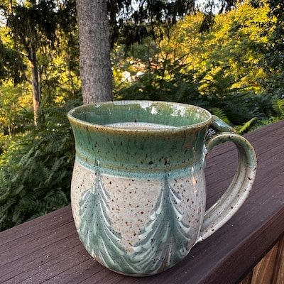 Winter Tree Ceramic Coffee Mug - Etsy