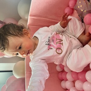 Personalised 1st Birthday Pyjamas, Baby Girl Pjs, Swan Theme, First ...