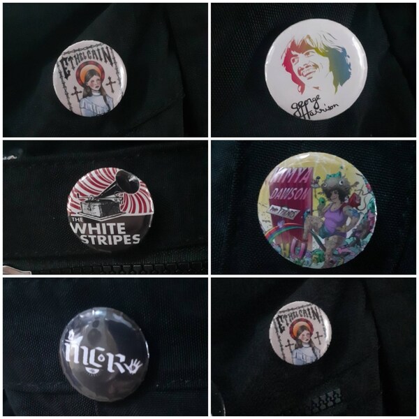 GERARD WAY Badge Pack Pin Badges Buttons Stocking Filler Emo Badge ...