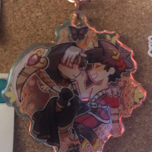 Thanzag Zagthan Zagreus Thanatos Keychain Charm Hades Game - Etsy