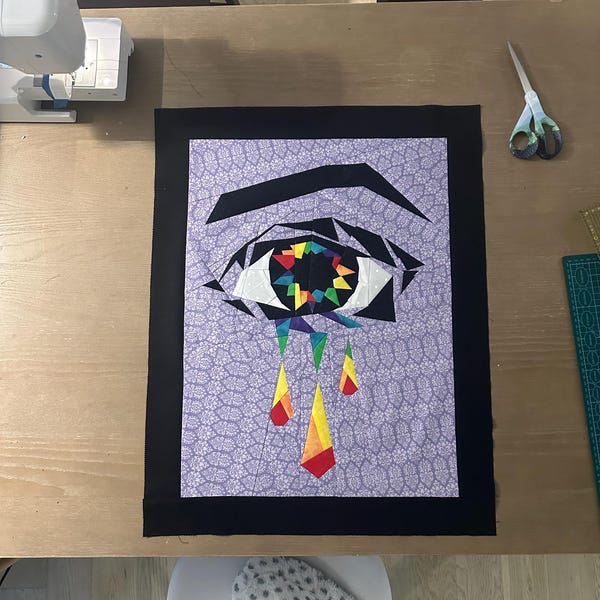 FPP - "king of the Jungle" - Lion Baby Quilt - Foundation Paper Pieced ...