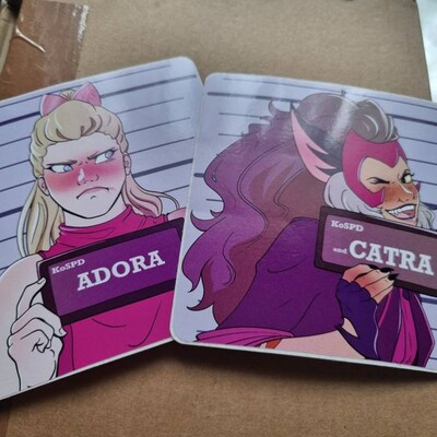 Catradora and Glimbow Camper Van Print Shera Fanart Spop Card Print A5 ...