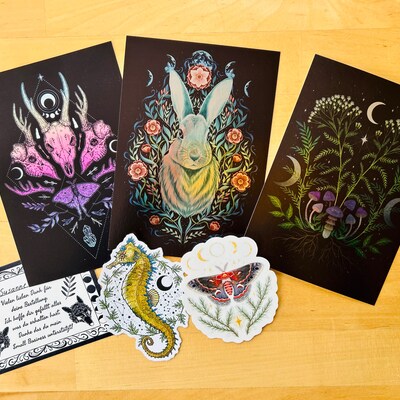 Beautiful Transparent Vinyl Sticker Red Moth Waterproof - Etsy