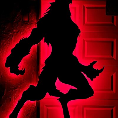 8ft Werewolf Template When Made. Printable Trace and Cut Halloween ...