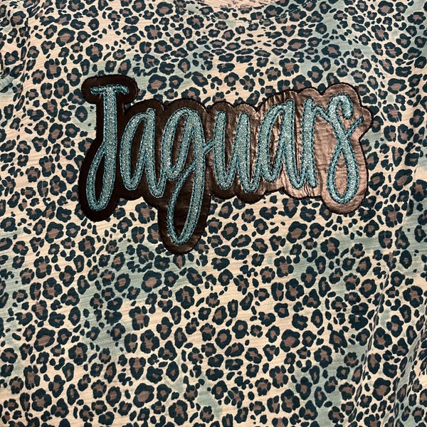 Bean Stitch Jaguars Double Stacked Script Applique Embroidery Download ...