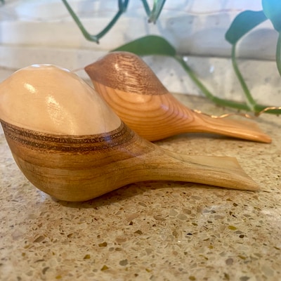 Hand Carved Wooden Comfort Birds - Etsy