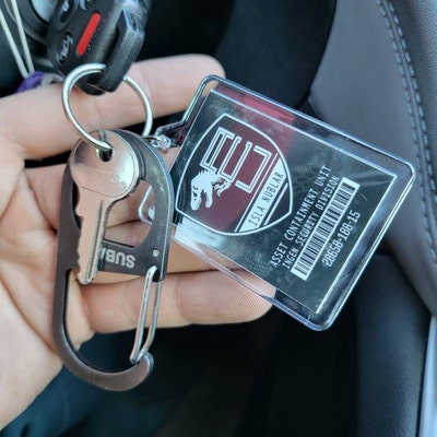 Jurassic World ACU Keychain - Etsy