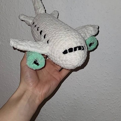 CROCHET AIRPLANE PATTERN, Plush Plane Toy Amigurumi Pattern, Crochet ...