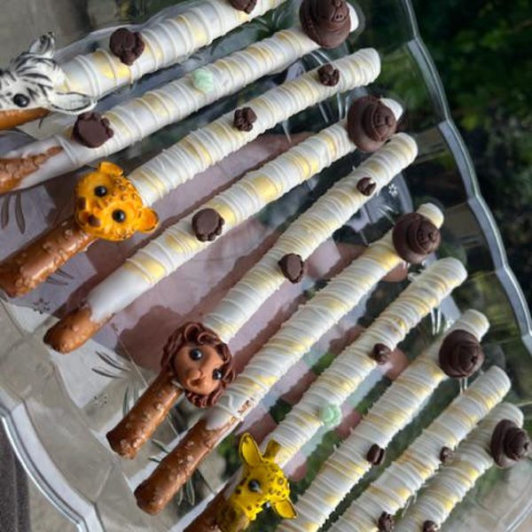 Golden Jungle Animal Heads, Sugar Animals, Fondant Animals, Gum Paste ...