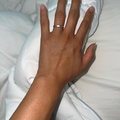 Band Tree Ring Nature Inspired Band Oak Leaf Ring Acorns Band Embossed ...