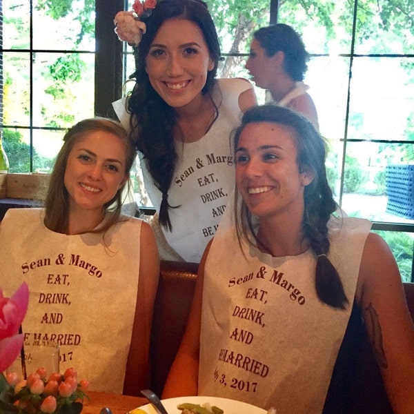 Party Bibs Custom Printed Adult Bibs-disposable Smooth Paper Front W ...