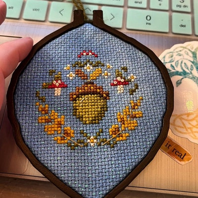Acorn Cross Stitch Pattern, Forest, Wood, Mini Cross Stitch, Cottage ...