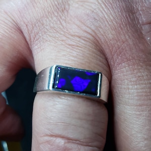 925 Sterling Solid Silver 4mm Wide Edge Core Tunnel Ring, Good for ...