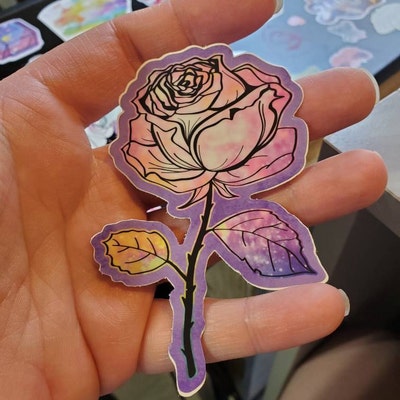 Magic Rose Vinyl Sticker - Etsy