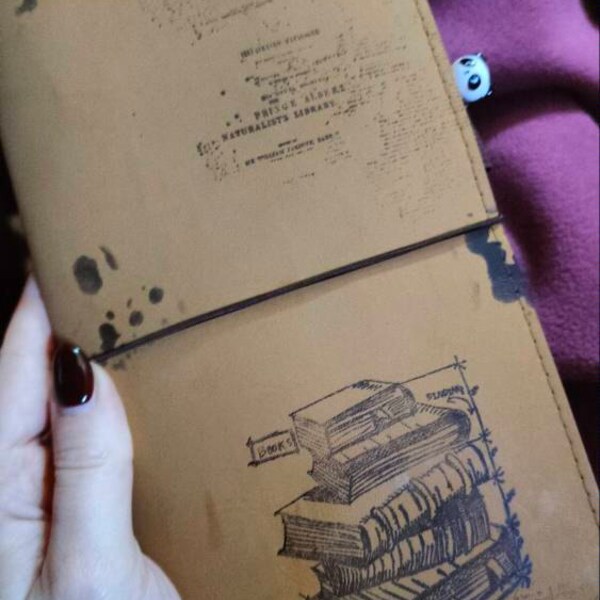Midori Book Lover Travel Notebook, Diary With Fauxdori Cover - Etsy