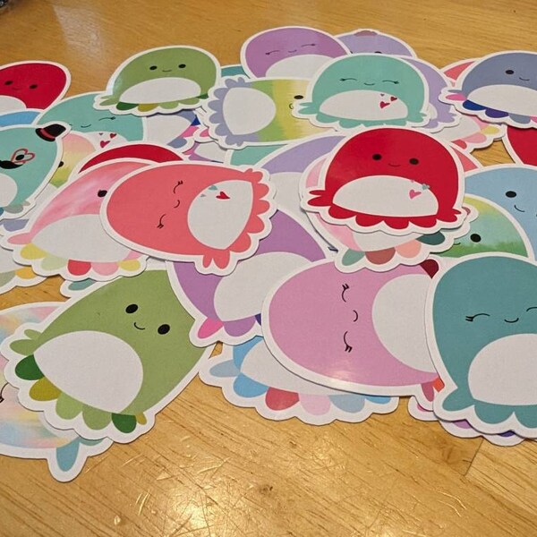 Squishmallows Stickers / Set of Squishmallow Stickers - Etsy