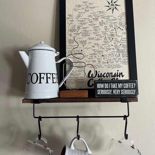 Wisconsin Coffee Shops Map 2023 - Etsy