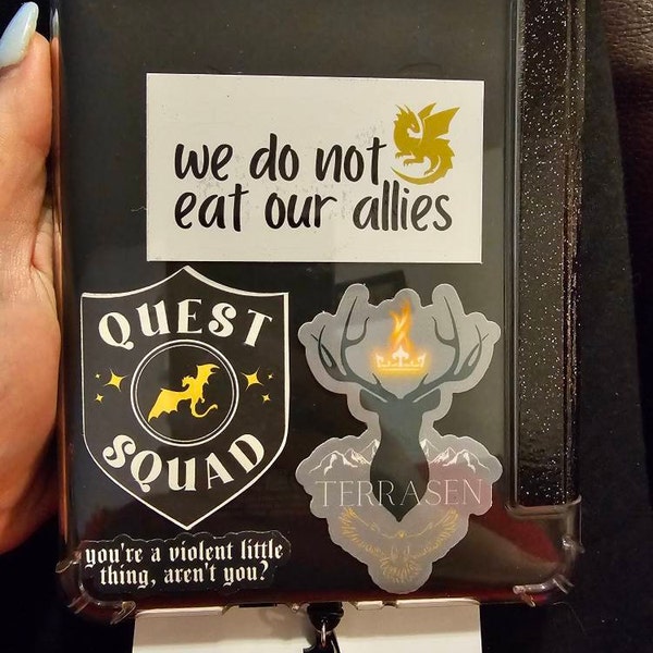Fourth Wing Book Stickers, A Dragon Without Its Rider Sticker, Stickers ...