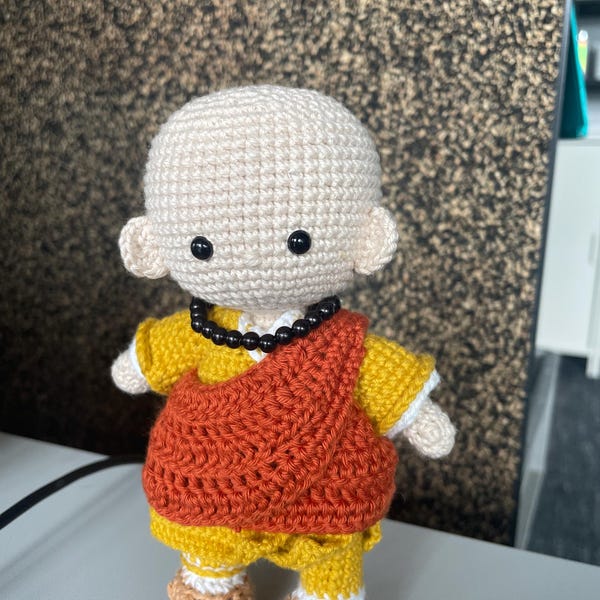 Amigurumi Pattern Novice Monk Buddhist Doll by Chilliwool Crochet ...