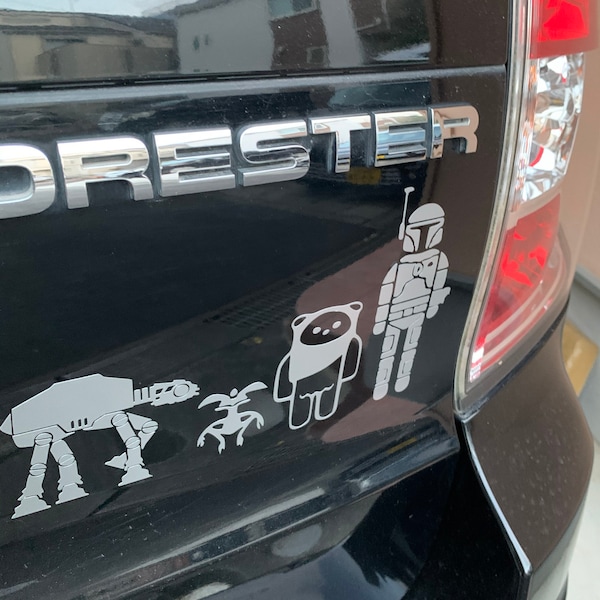 Custom Star Stick Figure Family Vinyl Car Decals, Adult, Teen, Child ...