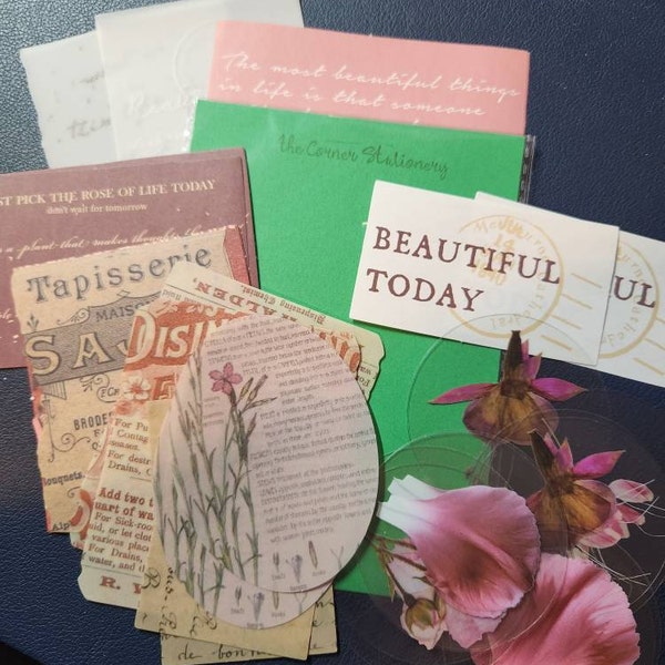 Vintage Ephemera Sticker | Aesthetic Ephemera Sticker for Junk Journal ...