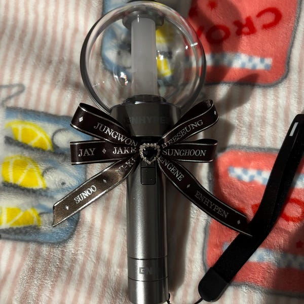 SEVENTEEN SVT Caratbong Ribbon Bow Keychain Pendant Light Stick Lanyard ...