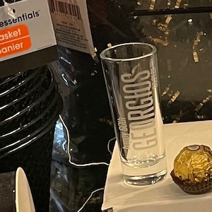 Custom Laser Engrave Tall Shot Glasses, SHIPS FAST, Etched Shot Glass ...