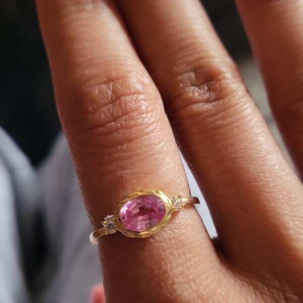 Gold Sun Ring Sunrise Ring 14K Solid Gold Sun Ring Handmade Gift ...