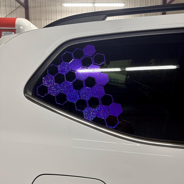 Hexagon / Honeycomb JDM Car Decal Sticker 4.5 Inch / Hex Side Vehicle ...