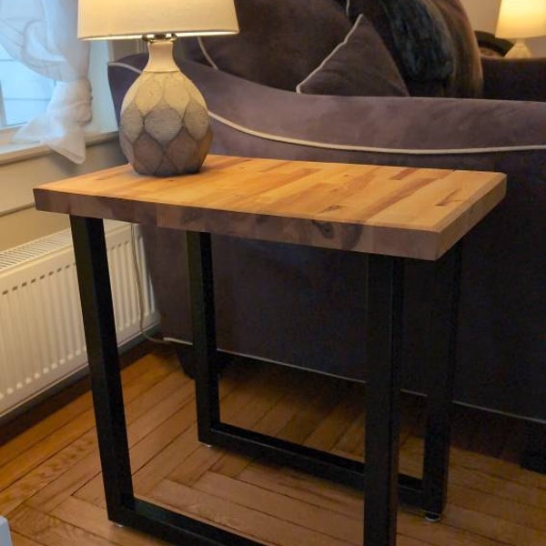 2x U Shaped Legs of Square Tubed Metal Table Legs (10" - 35" ) - Matte ...