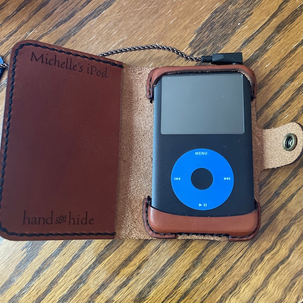 Ipod Classic Leather Wallet Case 4th Through 7th Gen 20gb Through 160gb ...