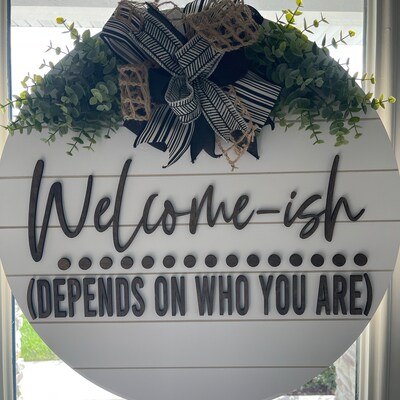 Blessed Welcome Front Porch Sign Welcome Sign Porch Sign - Etsy