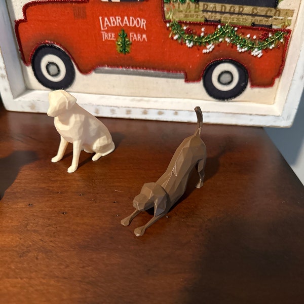 Labrador Retriever Figurine - Black Yellow Brown Lab Gift - Dog Mom Dog ...